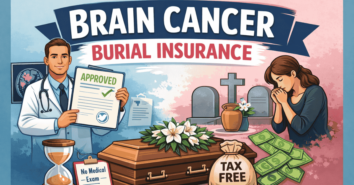 Brain Cancer Burial Insurance - Get Day 1 Coverage